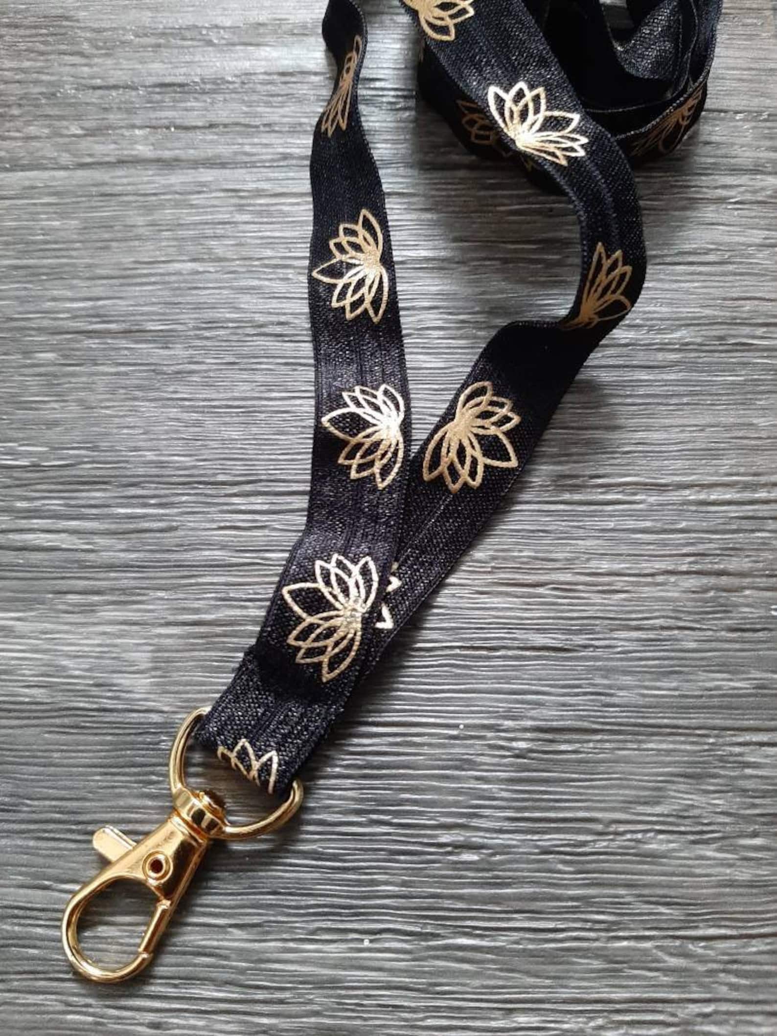 Lanyard Lotus Lanyard Badge Id Holder Necklace Lanyard Elastic Lanyard ...