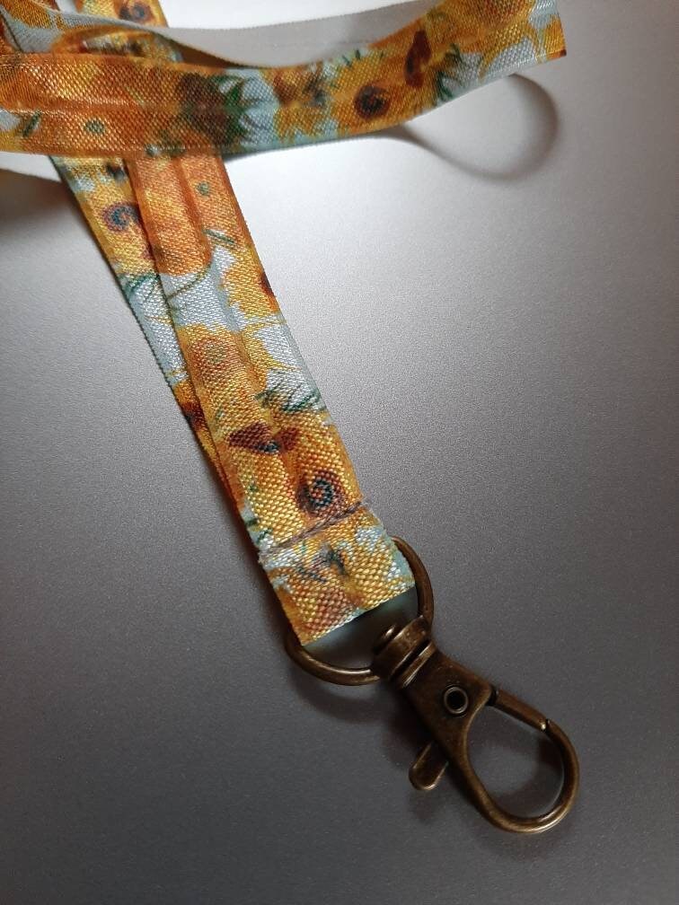Sunflower Lanyard Lanyard Badge Id Holder Necklace | Etsy