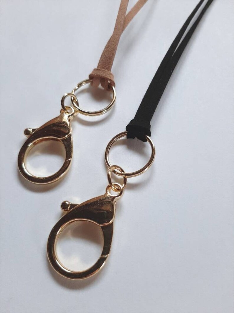 Lanyard Suede Lanyard Badge Id Holder Necklace Lanyard | Etsy