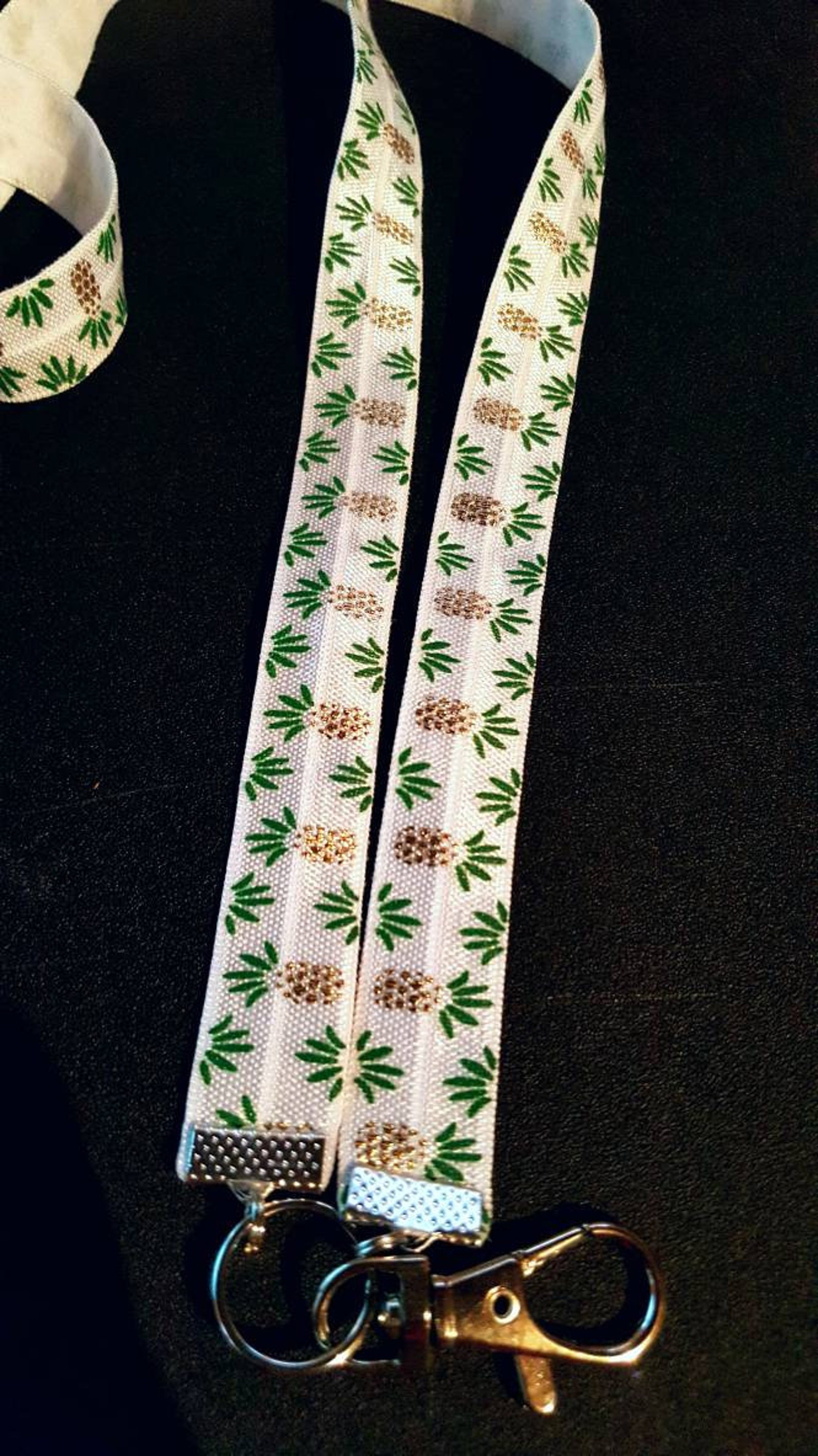 Lanyard Pineapple Lanyard Badge Id Holder Necklace Lanyard Elastic ...
