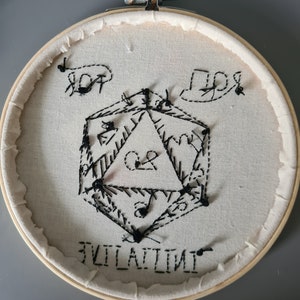 D&D Wall Art PDF Embroidery Pattern, Dungeons and Dragons Embroidery ...
