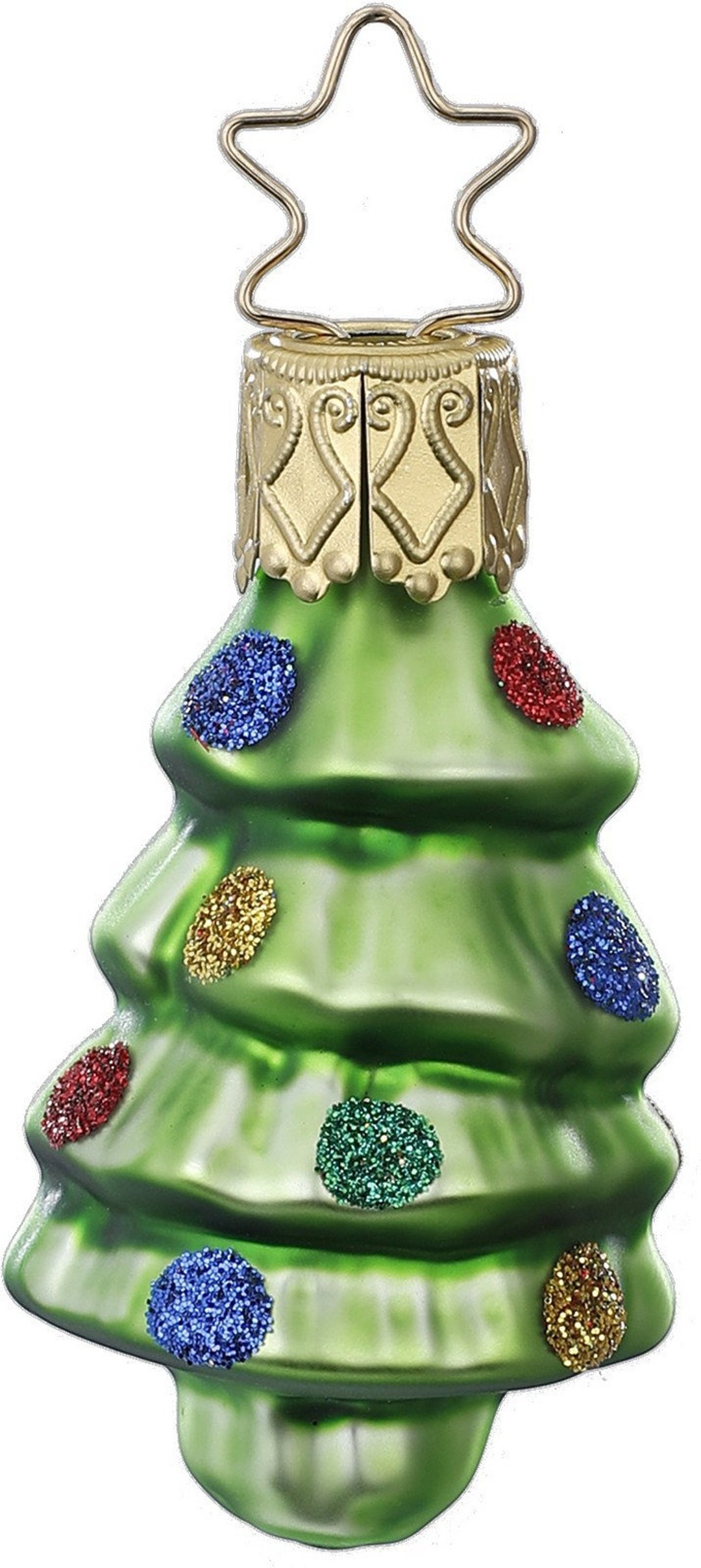 Inge-glas Small Christmas Tree German Glass Ornament - Etsy