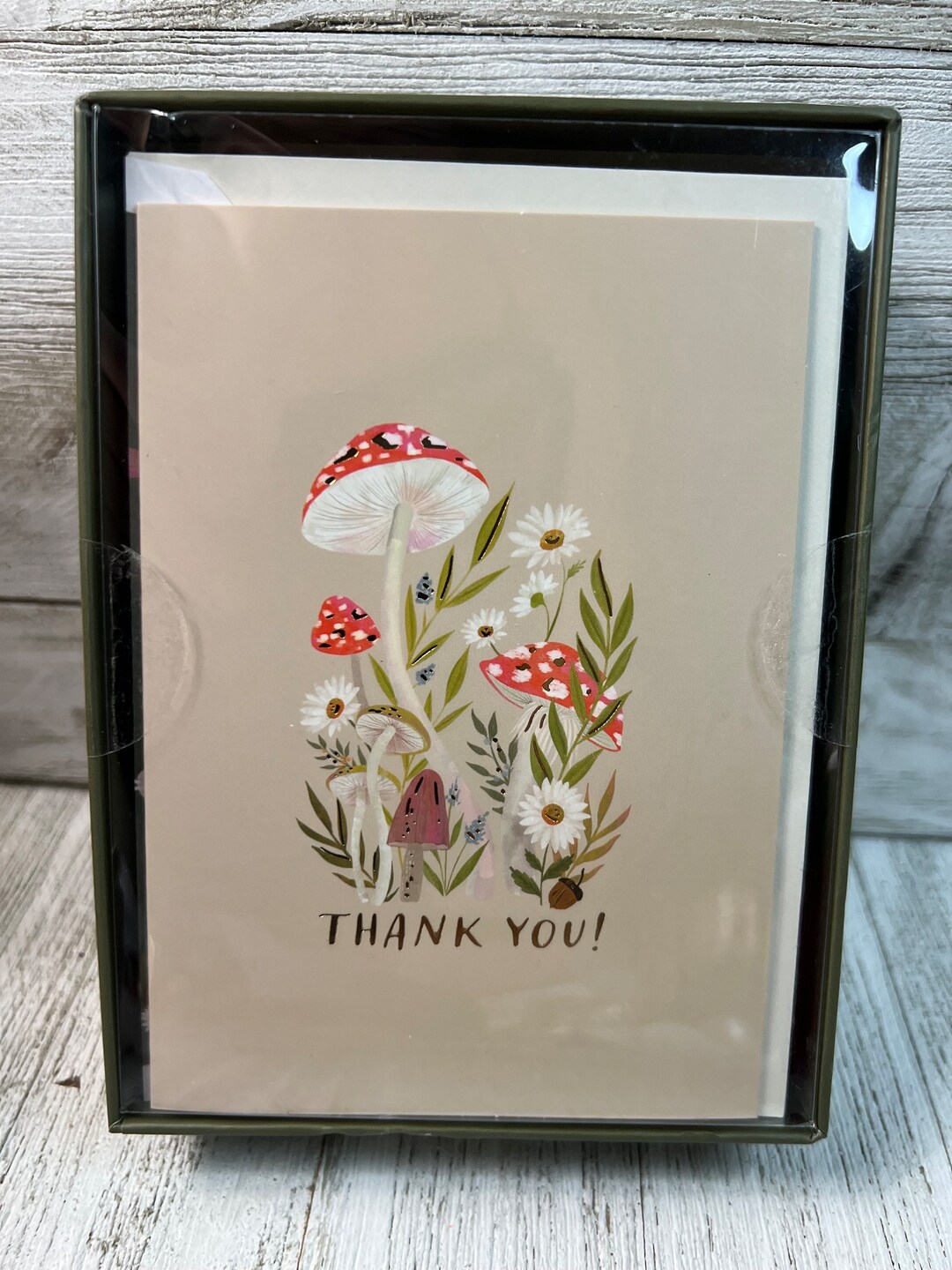 Punch Studio Mushroom Thank You Note Cards 10 by Punch Studio Molly ...