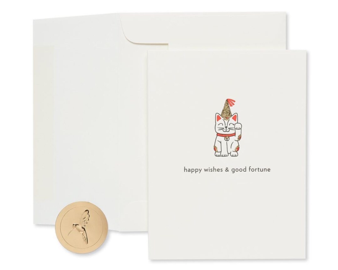 Birthday - Happy Wishes & Good Fortune - Papyrus Greeting Card (ONE ...