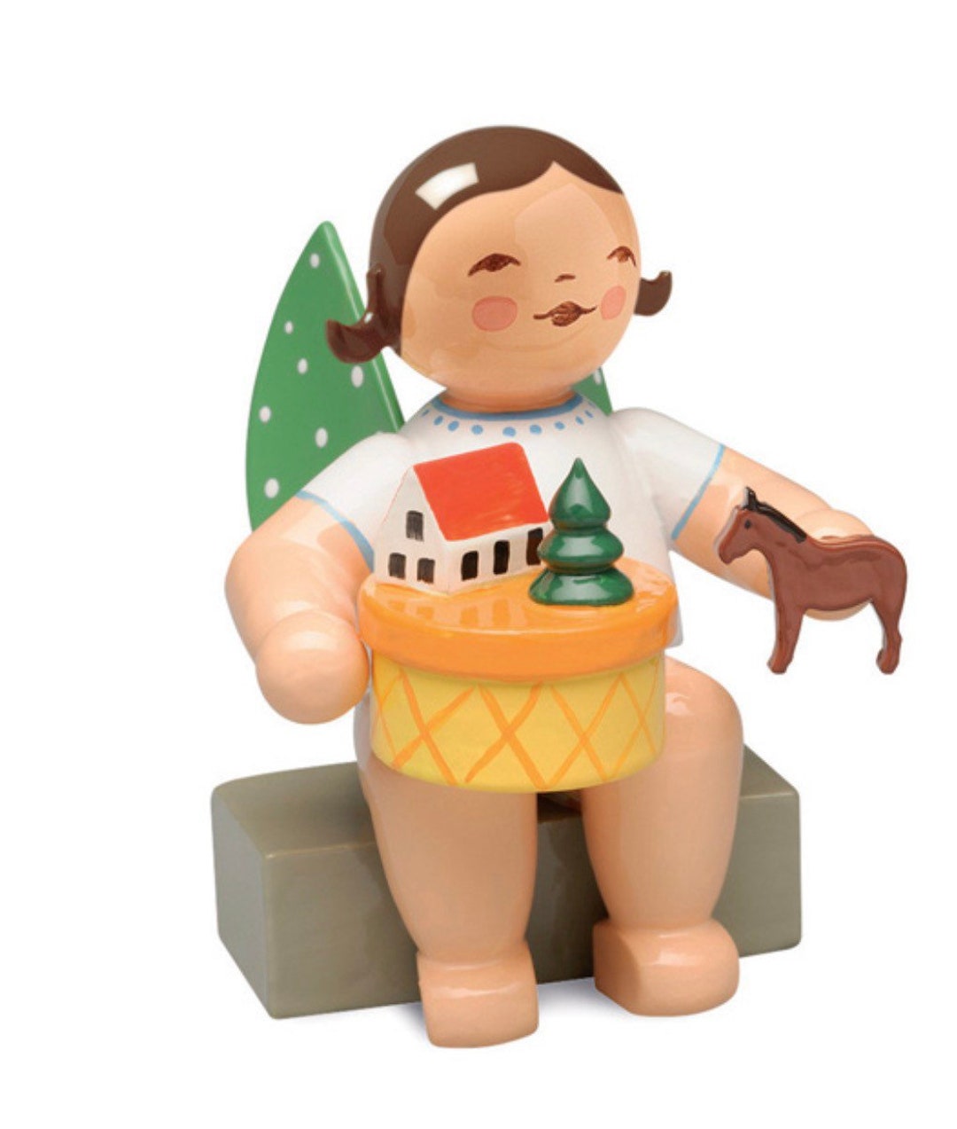 Angel in Toy Village Sitting by Wendt & Kühn - Etsy