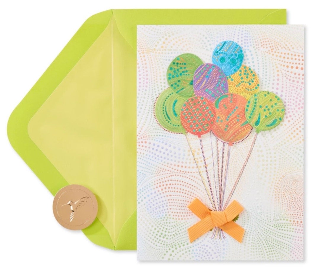 Birthday - Bright and Happy Wishes - Papyrus Greeting Card (one) - Etsy