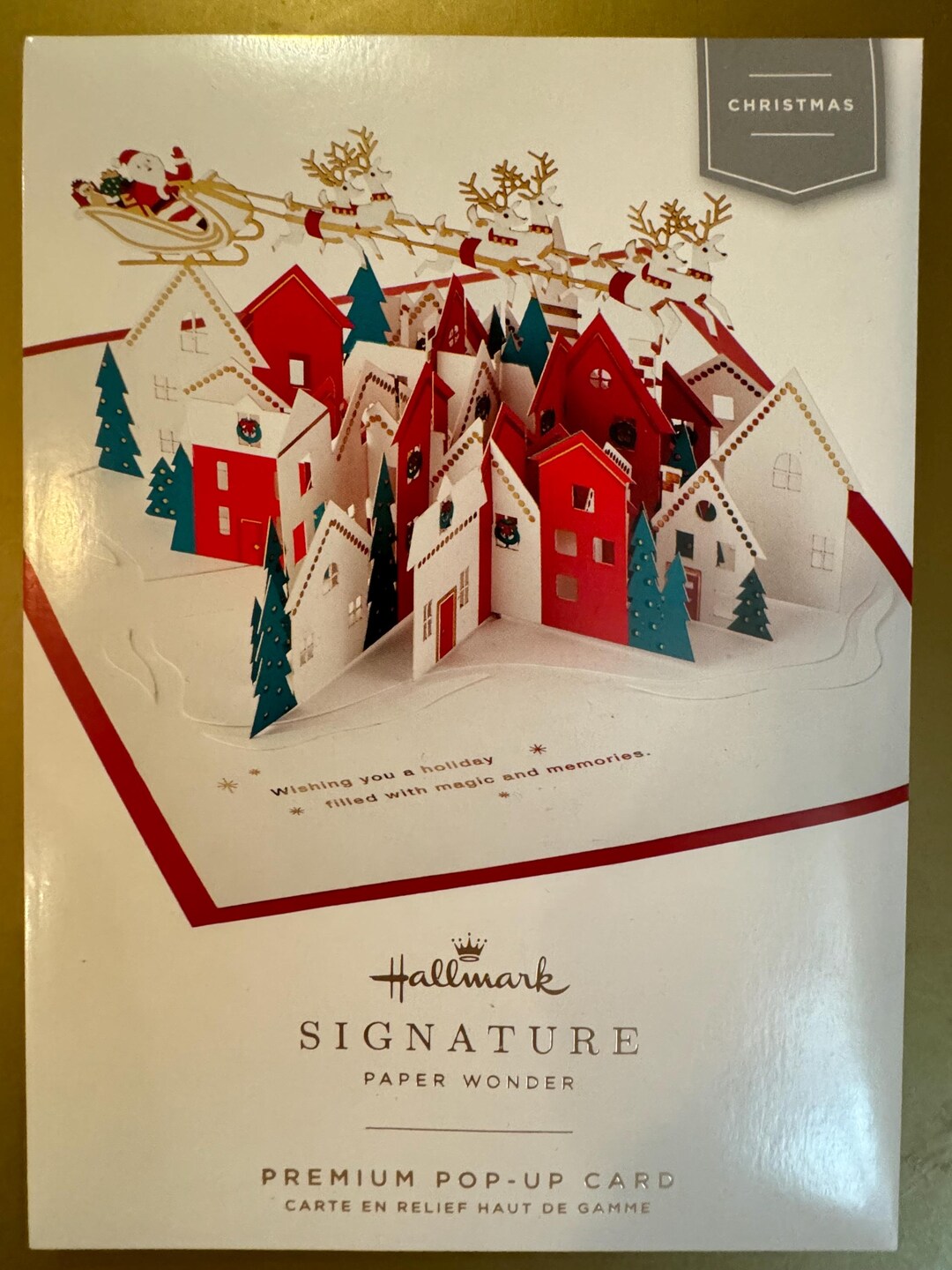 Christmas Card Hallmark Signature Paper Wonder Pop up Christmas Card ...