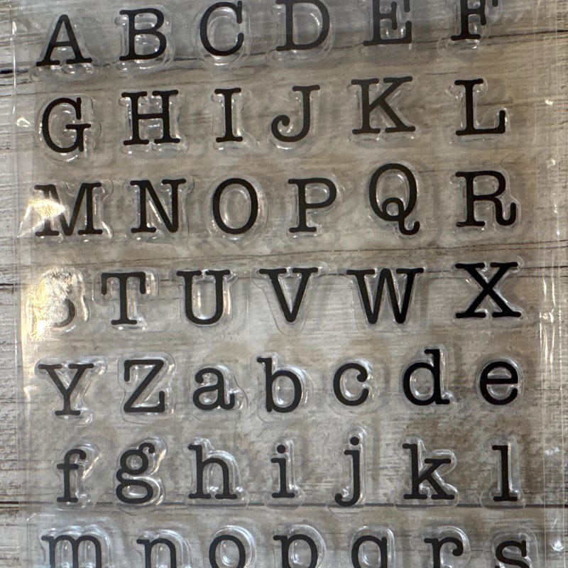 Clear Alphabet Stamps - Etsy