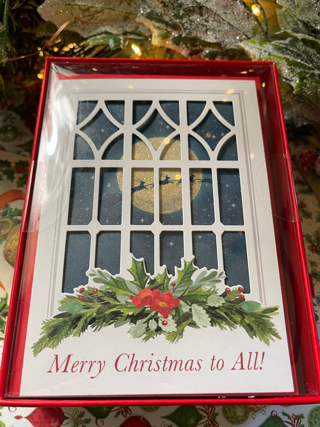 Punch Studio Holiday Cards Ten Count - Etsy