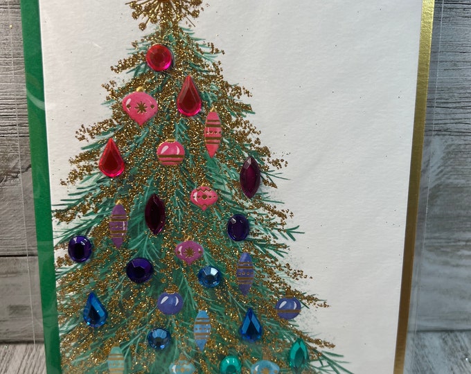 Papyrus Fabulous Jeweled Tree Papyrus Holiday Card (one) New for 2023/ ...