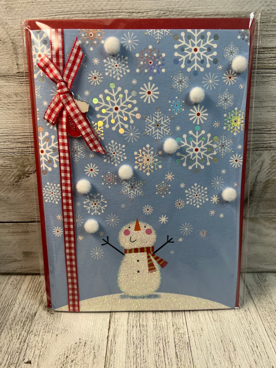 Papyrus Snowman and Snowflakes Card (one) New for 2023/24 - Etsy