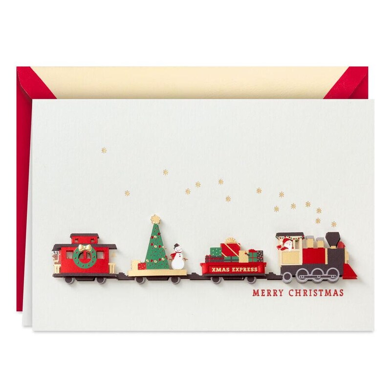 Train Christmas Cards - Etsy