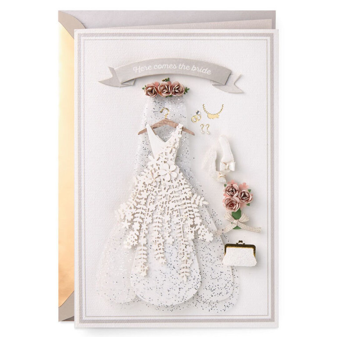 Wedding Card - Here Comes the Bride - Hallmark Signature Wedding Card ...