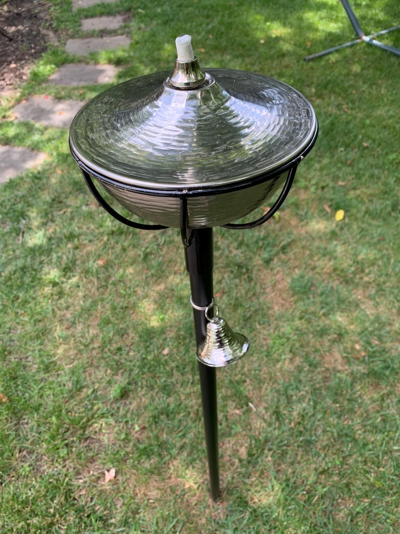 Aristo Reno Hammered Nickel Garden Torch - Etsy