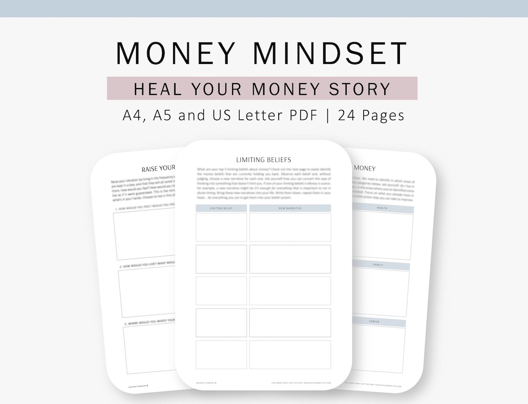 Finance Planner, Money Mindset Journal, Reach Financial Freedom ...