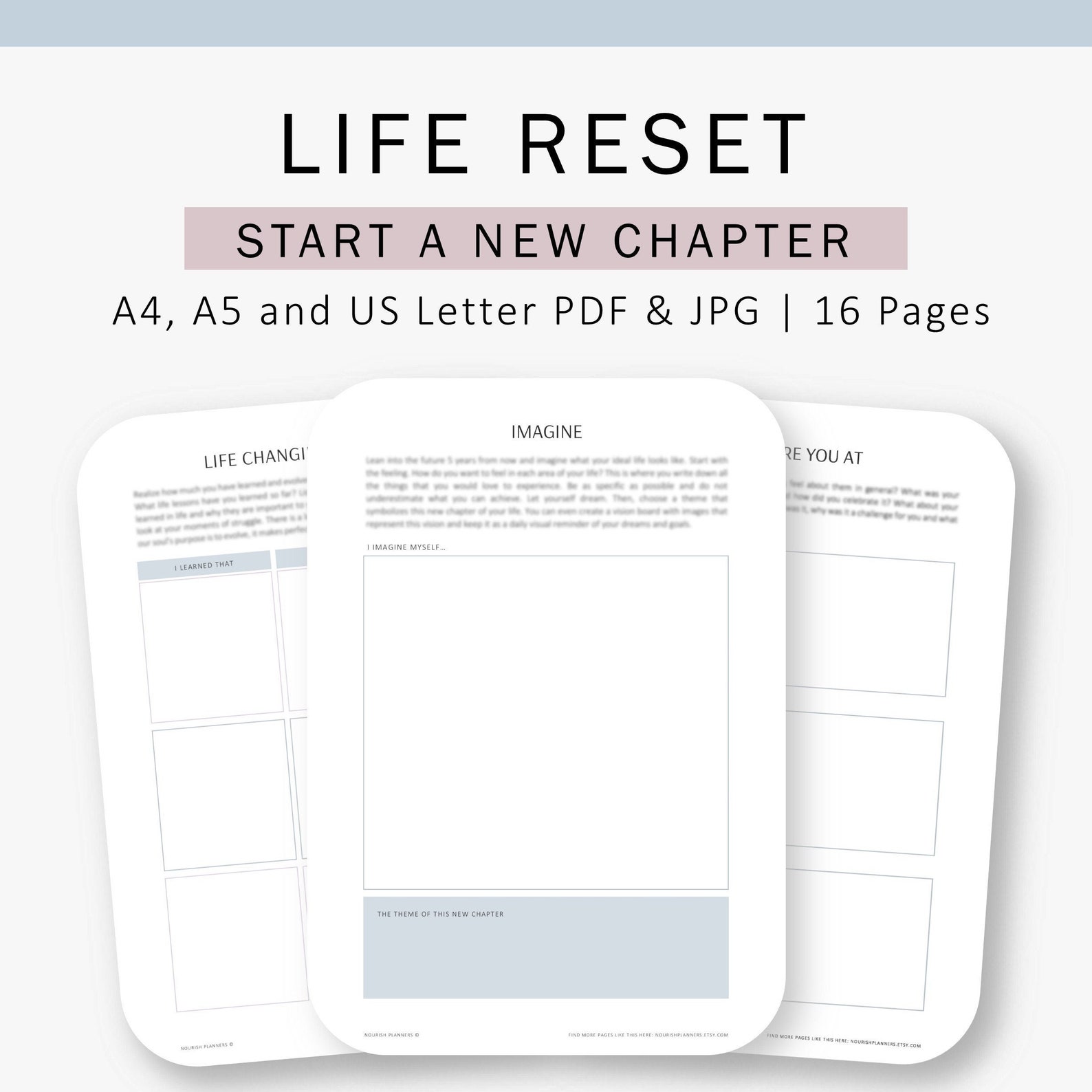 Life Goals Planner Life Reset Manifestation Bullet Journal - Etsy