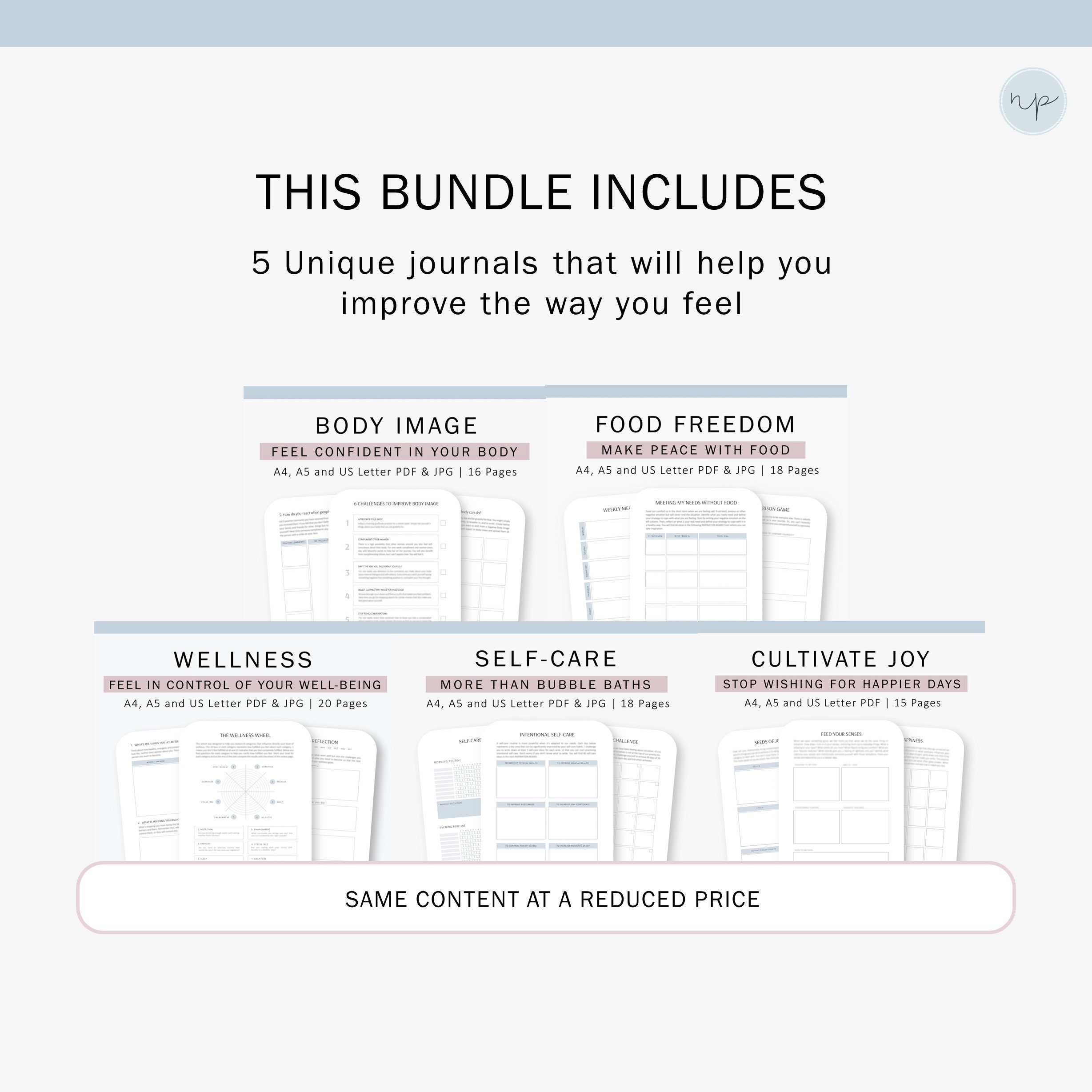 Wellness Kit Bullet Journal Digital Planner Printable - Etsy