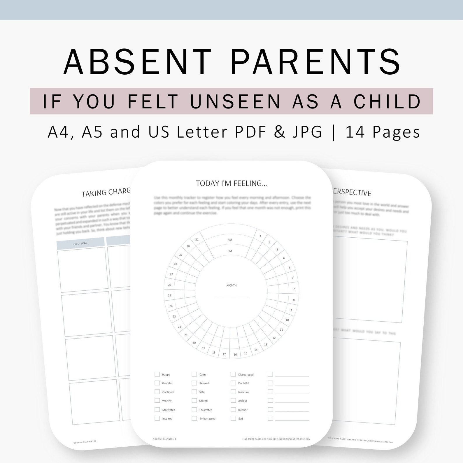 Absent Parents Therapy Bullet Journal Mental Health Healing - Etsy