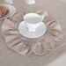 SET of 2/4/6pcs Washed Linen Napkins With 2 Inch Ruffle, Handmade ...