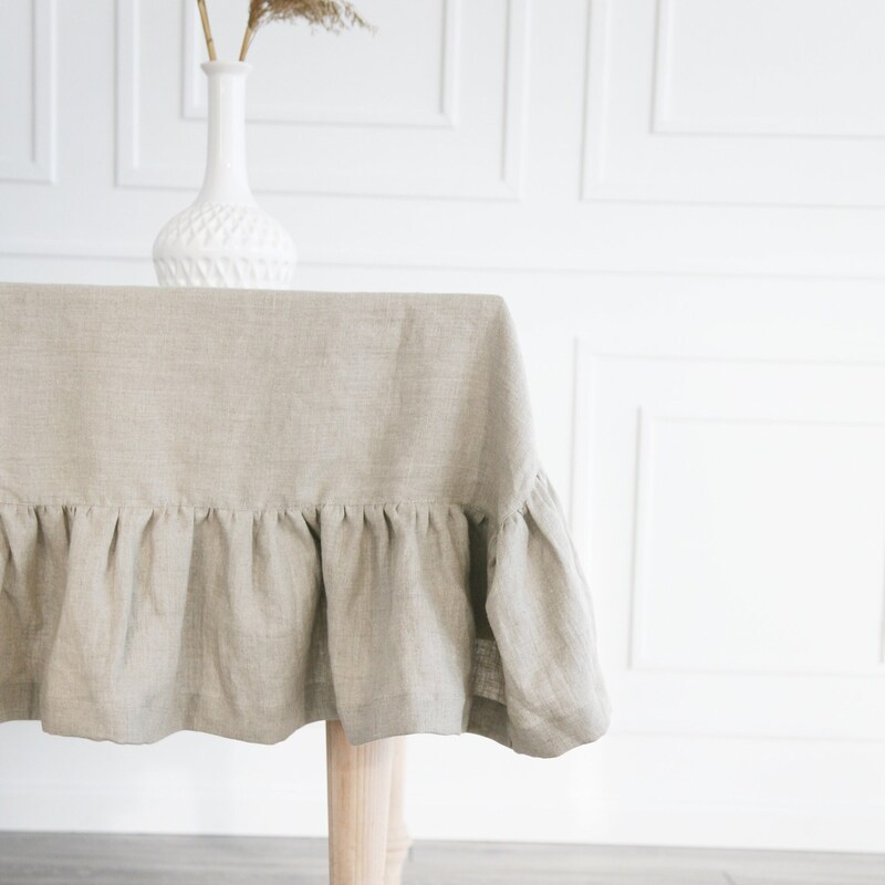 Ruffled Tablecloth - Etsy