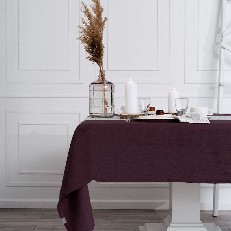 Purple Tablecloth - Etsy