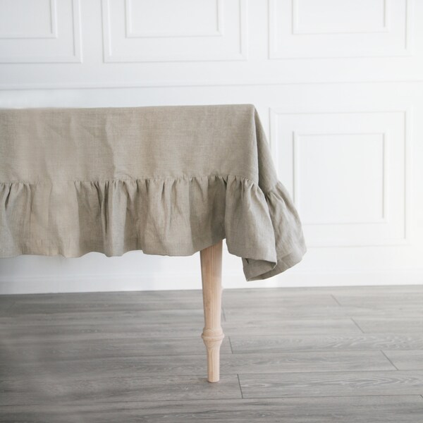 Ruffled Tablecloth - Etsy