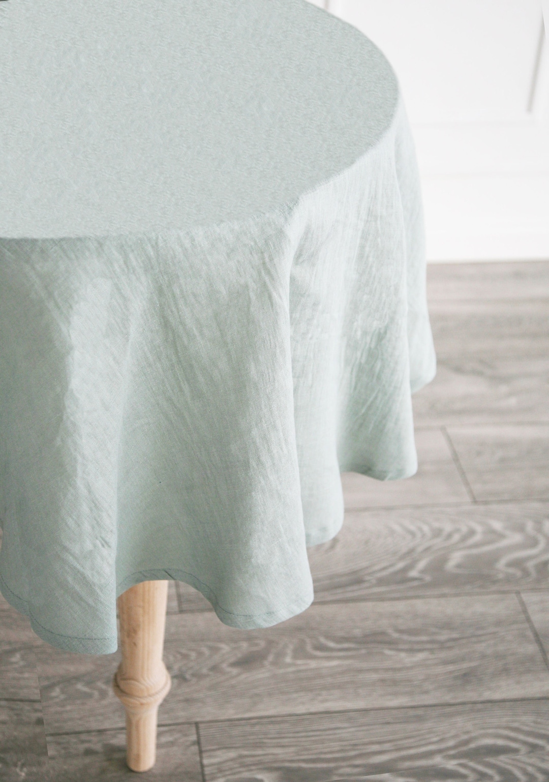 Oval Classic Pastel Tablecloth/custom Light Linen Tablecloth/extra Long ...