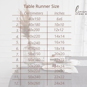 Ruffled Table Runner From Stone Washed Linen | Custom Handmade Table ...