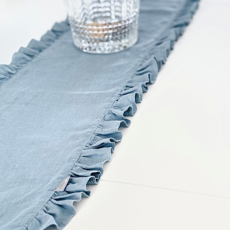 Ruffled Table Runner - Etsy