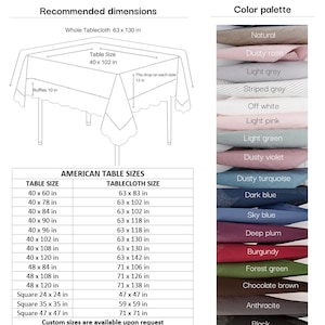 Double Ruffle Light Blue Tablecloth/custom Pastel Linen Tablecloth ...