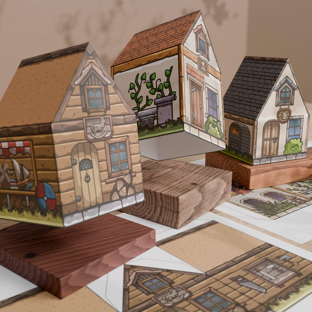 Printable Paper Houses PDF Template | Screen-free Activity | Includes ...