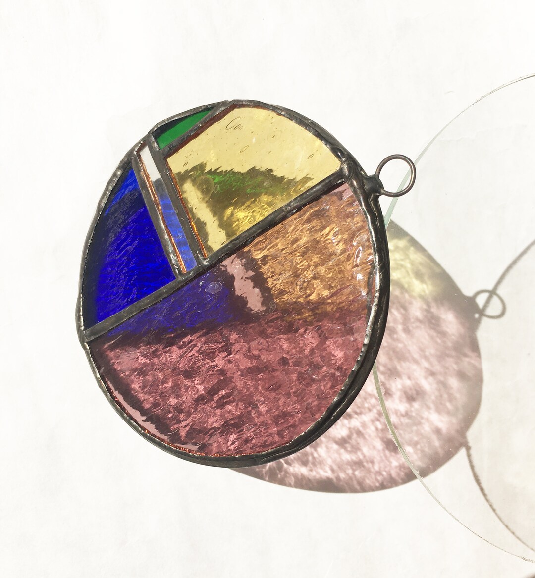 Stained Glass Mondrian | Art Deco Glass Art | Gift | Garden Decor ...