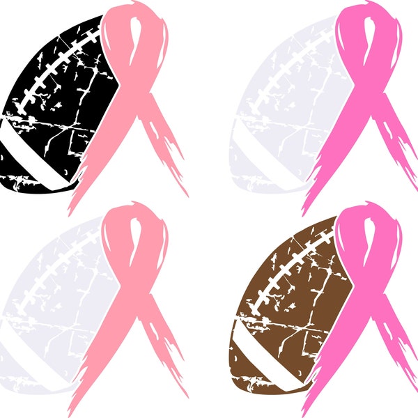 Distressed Cancer Ribbon Svg - Etsy