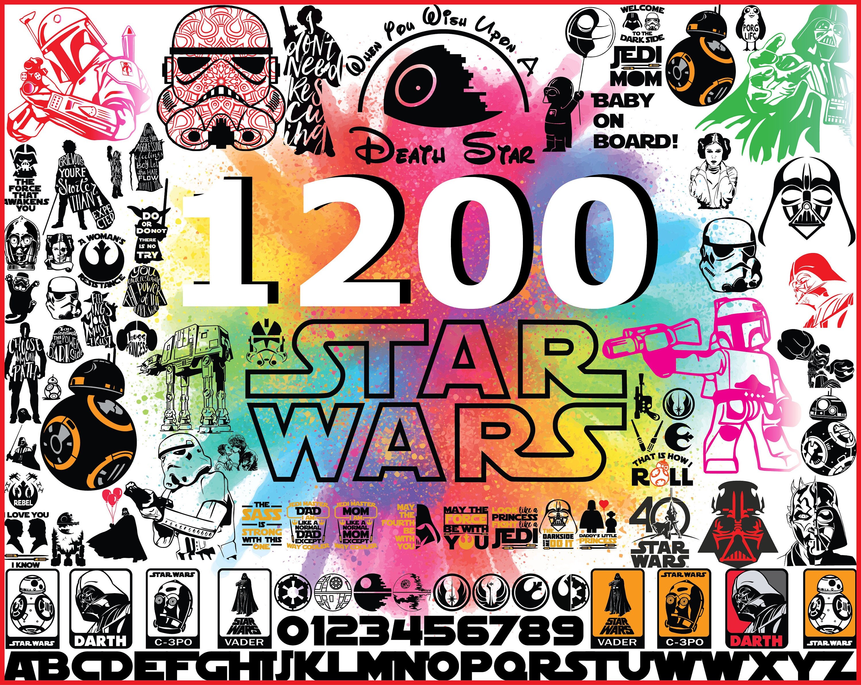 Star Wars Bundle SVG, PDF, DXF - Etsy