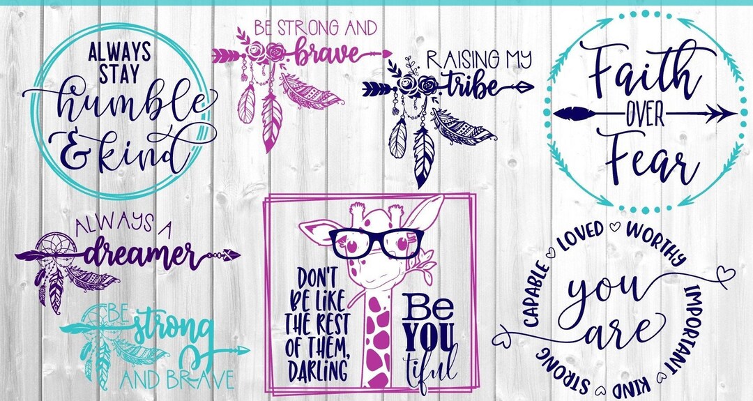 Inspirationsal Bundle SVG, DXF, PNG - Etsy