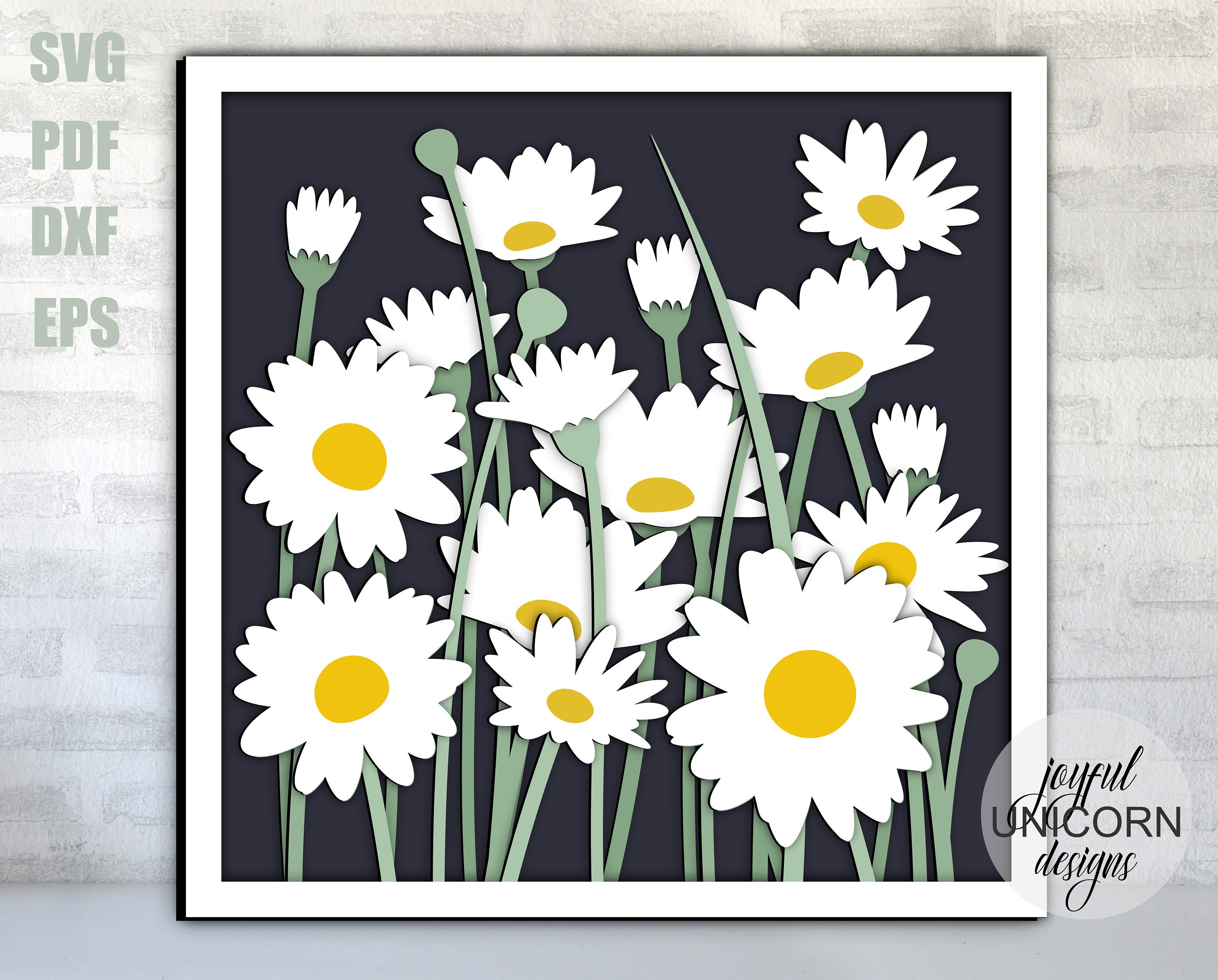 3D Layered Daisy SVG Multilayer Flower Mandala Cricut Flower - Etsy Canada