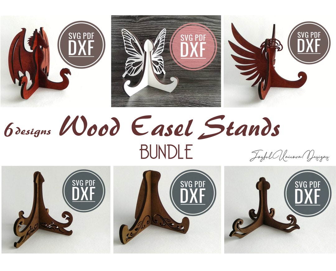Easel Stands Bundle SVG Glowforge Ready File Laser Cut Easel - Etsy