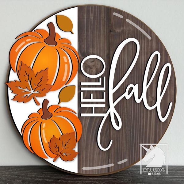 Wood Pumpkin Sign - Etsy