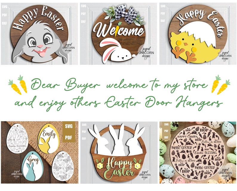 Every Bunny Welcome Sign SVG Easter Bunny Door Hanger Easter - Etsy
