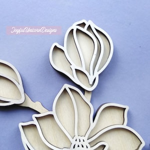 Magnolia Flower SVG, Magnolia Branch SVG, Magnolia SVG Bundle, Laser ...