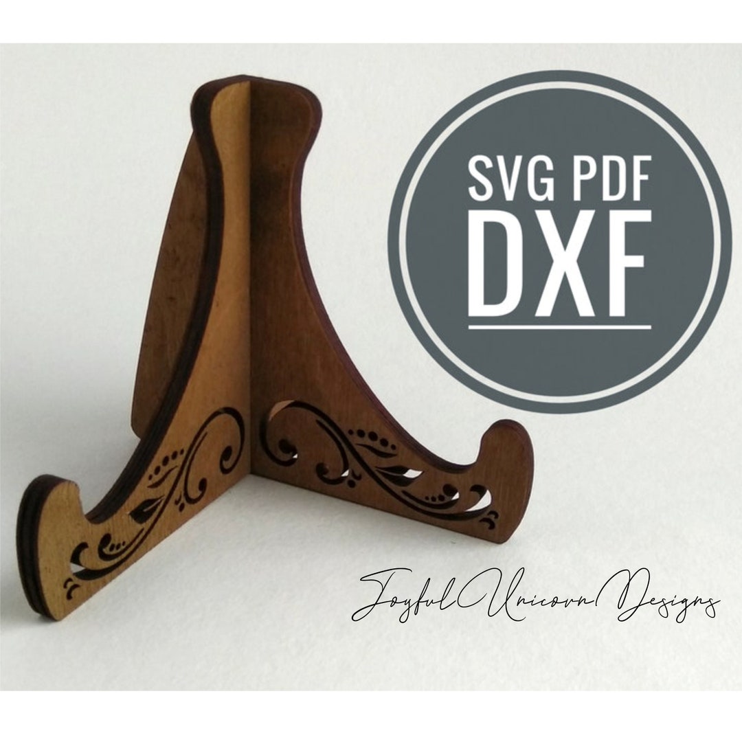 Laser Cut Easel Stand SVG, Easel Pattern SVG, Glowforge Ready File ...