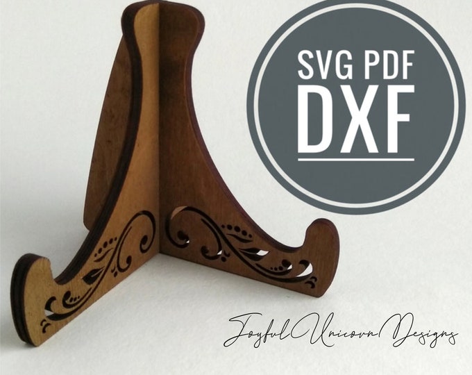 Laser Cut Easel Stand SVG, Easel Pattern SVG, Glowforge Ready File ...