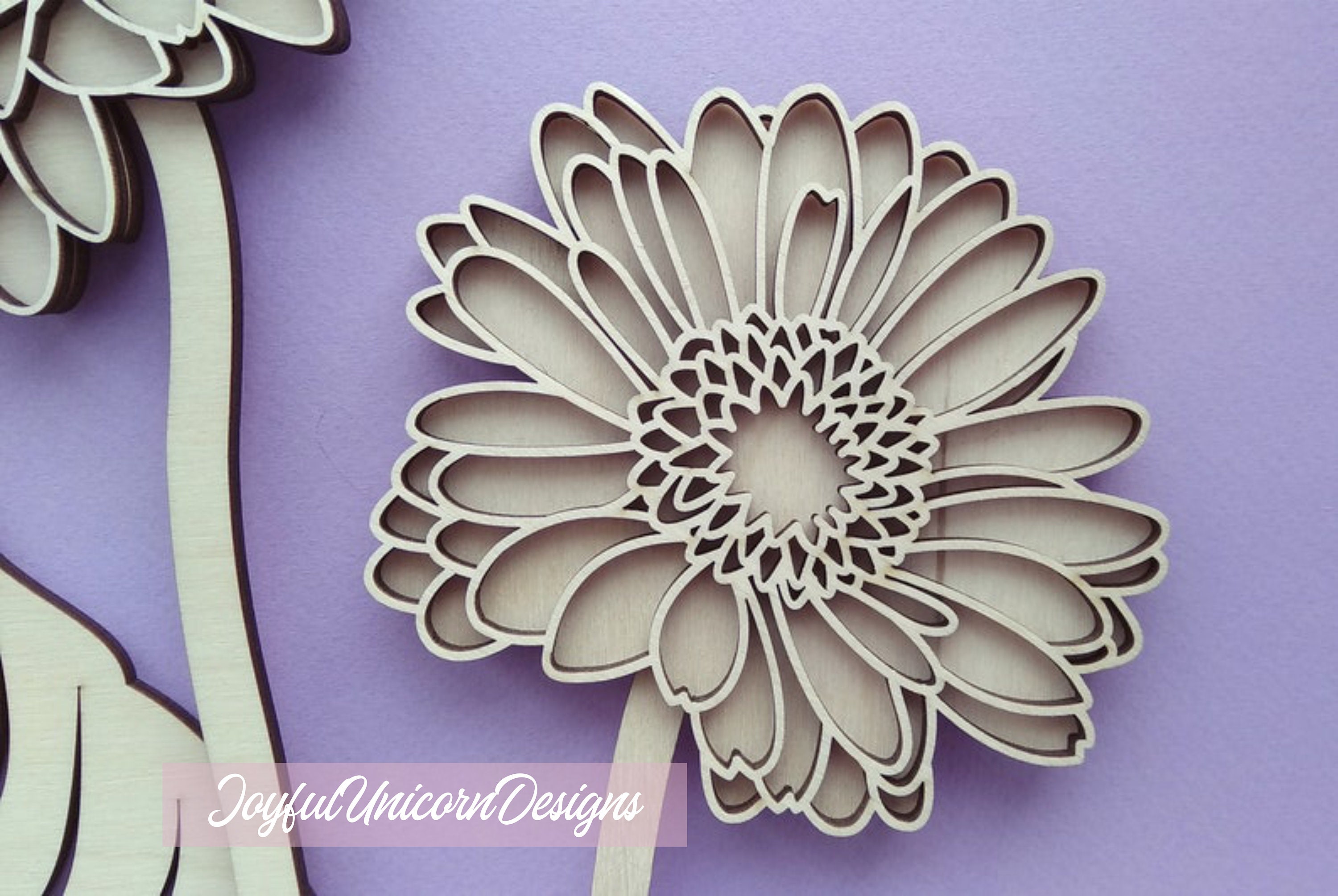 Gerbera Daisy SVG Gerbera Flower SVG Laser Cut Flowers SVG - Etsy Australia
