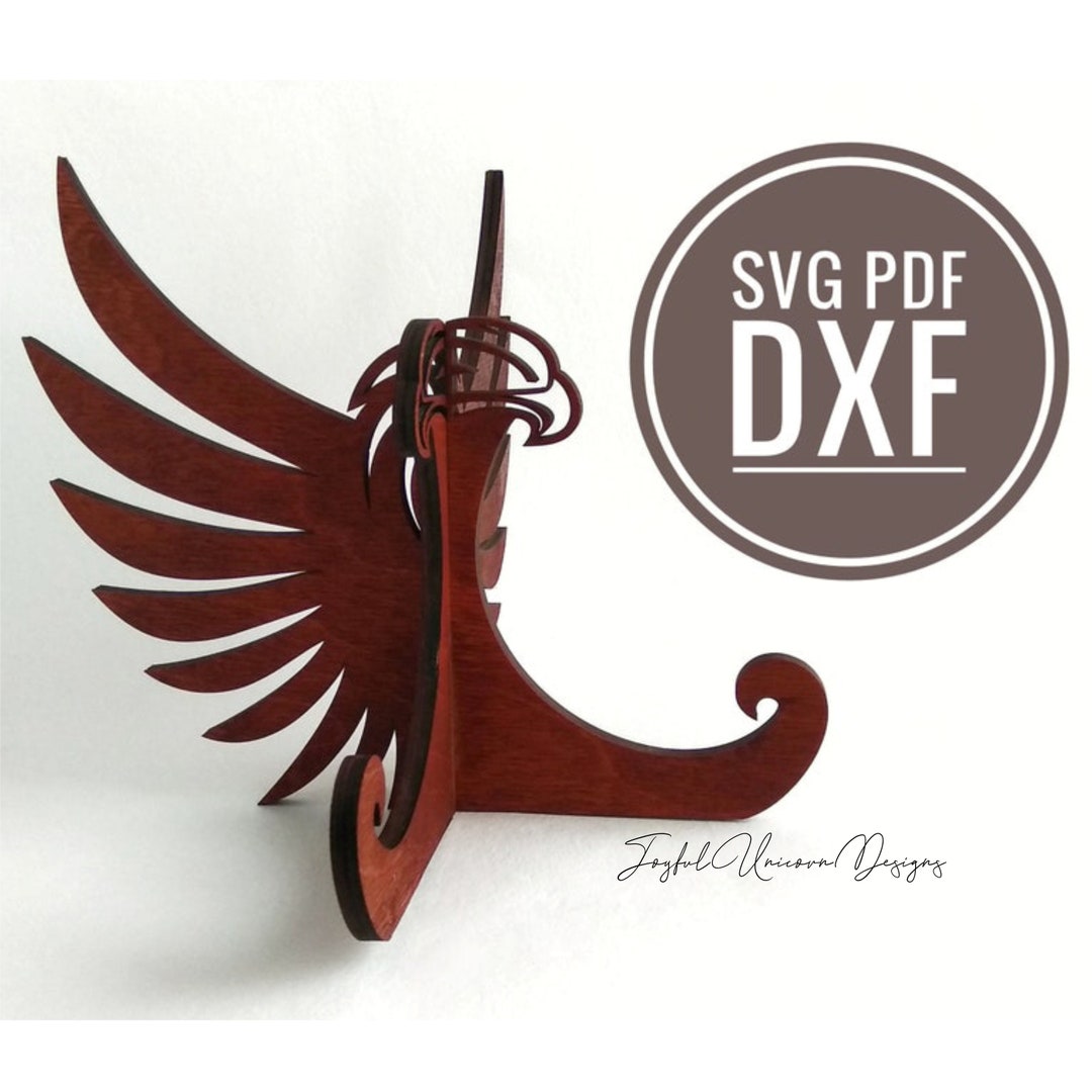 Eagle Easel Stand SVG, Glowforge Ready File, Wood Easel Stand SVG ...