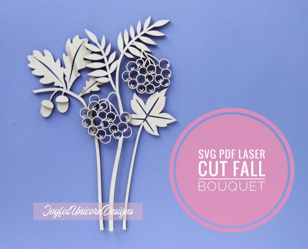 Rowan SVG Laser Cut File Cricut SVG Autumn Leaves Svg - Etsy