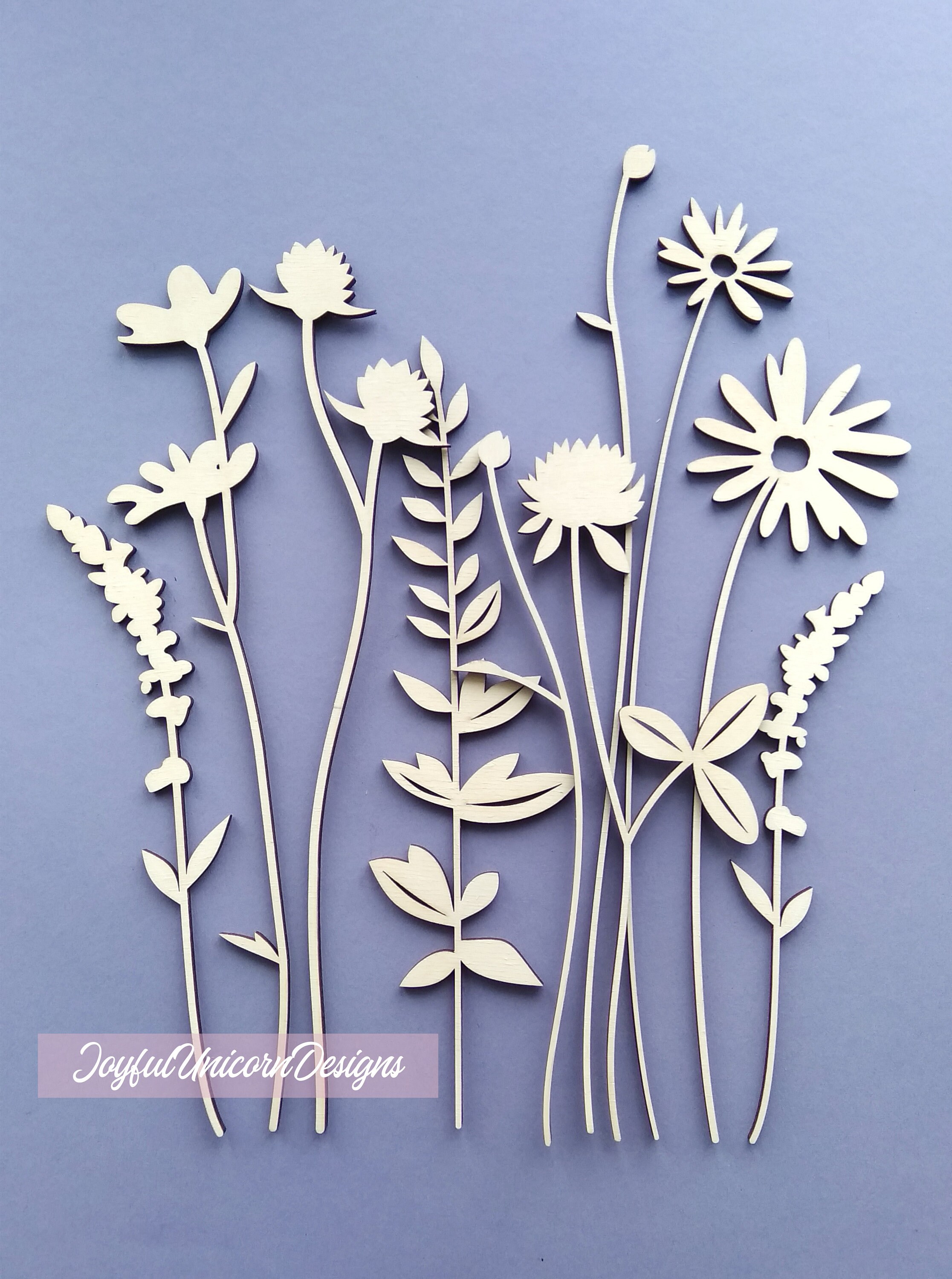 Wildflower SVG Laser Cut Flowers SVG Wood Flowers SVG Laser - Etsy ...