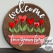 Valentine's Day Door Hangers Bundle SVG, Wood Round Signs, Glowforge ...