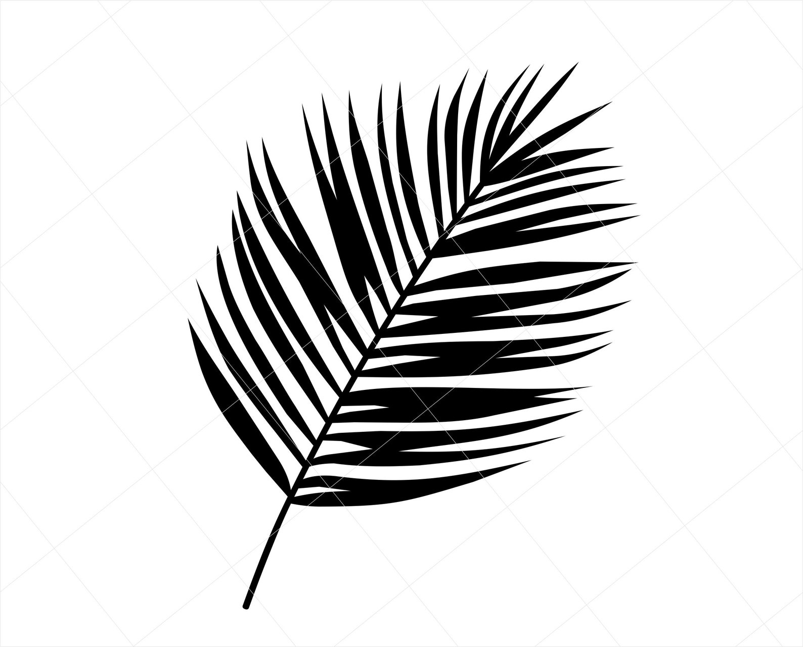 Palm Leaf Stem Svg Tropical Palm Leaf Svg Cricut File Svg - Etsy