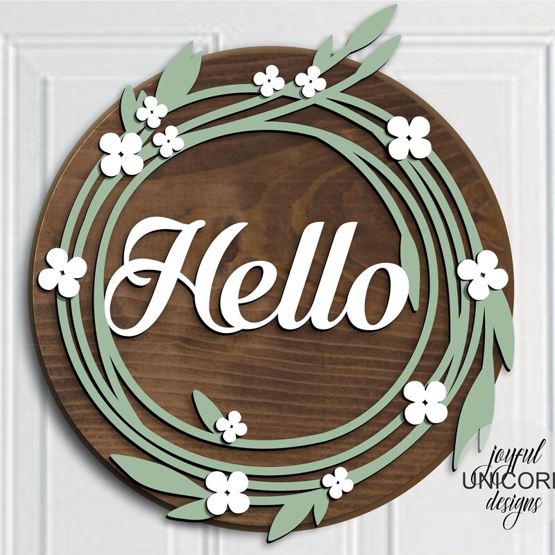 Spring Wreath Sign - Etsy