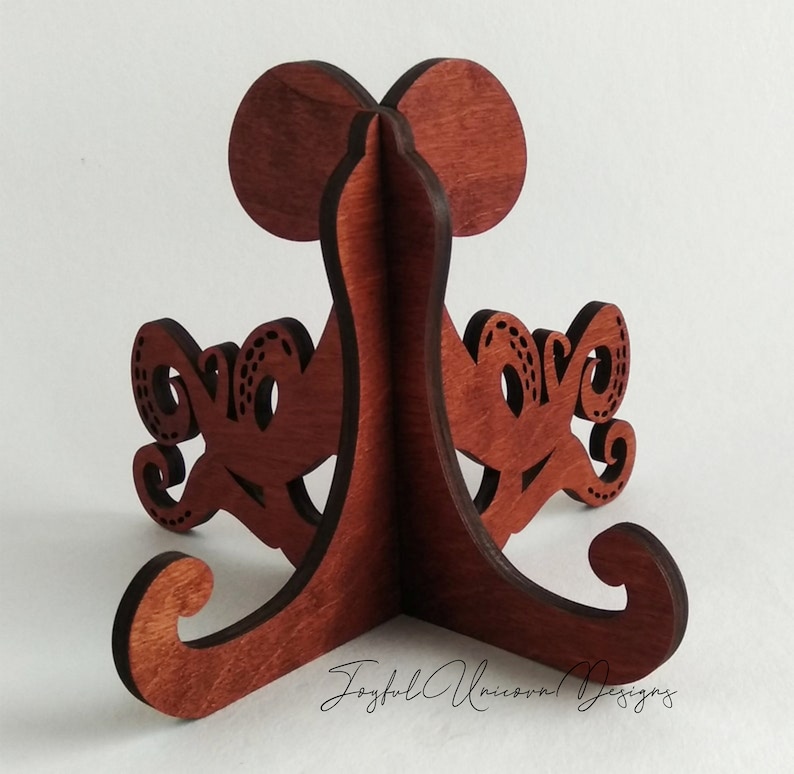 Octopus Easel Stand SVG Glowforge Ready File Laser Cut Easel - Etsy